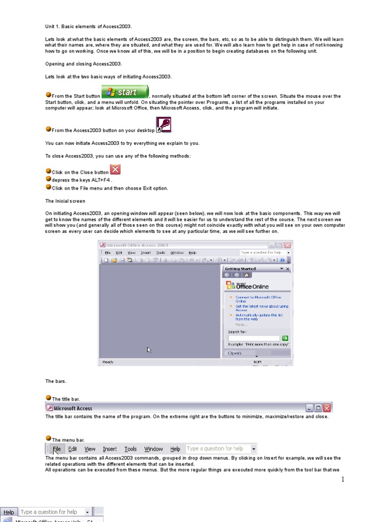 Microsoft Access Tutorial Comprehensive | PDF