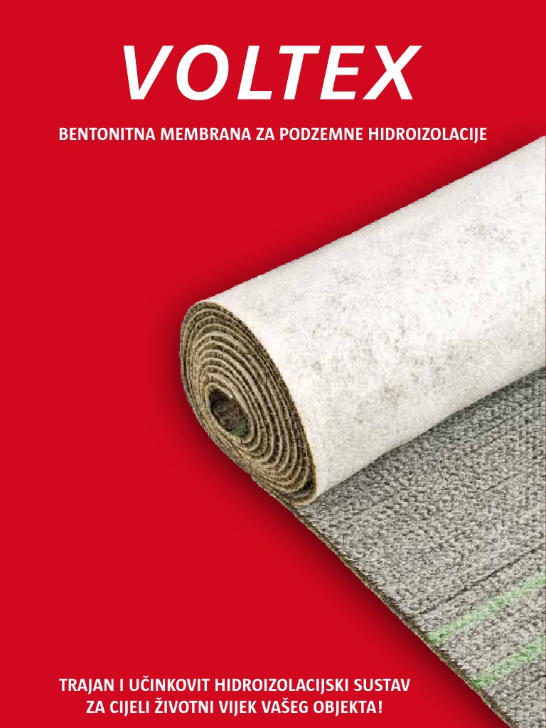 Brošura Voltex (Bentonitna Hidroizolacija Za Podzemne Vode) | PDF