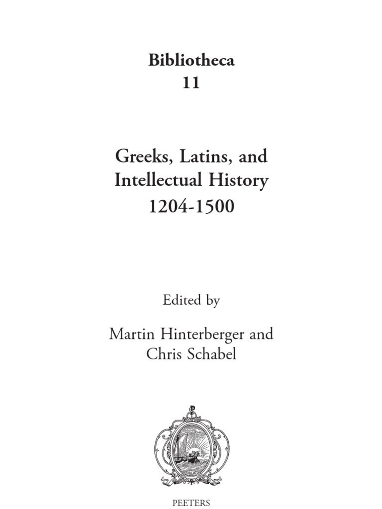 Byzantine Thomism Palamas Transformed. Let The Greats of Greek ...