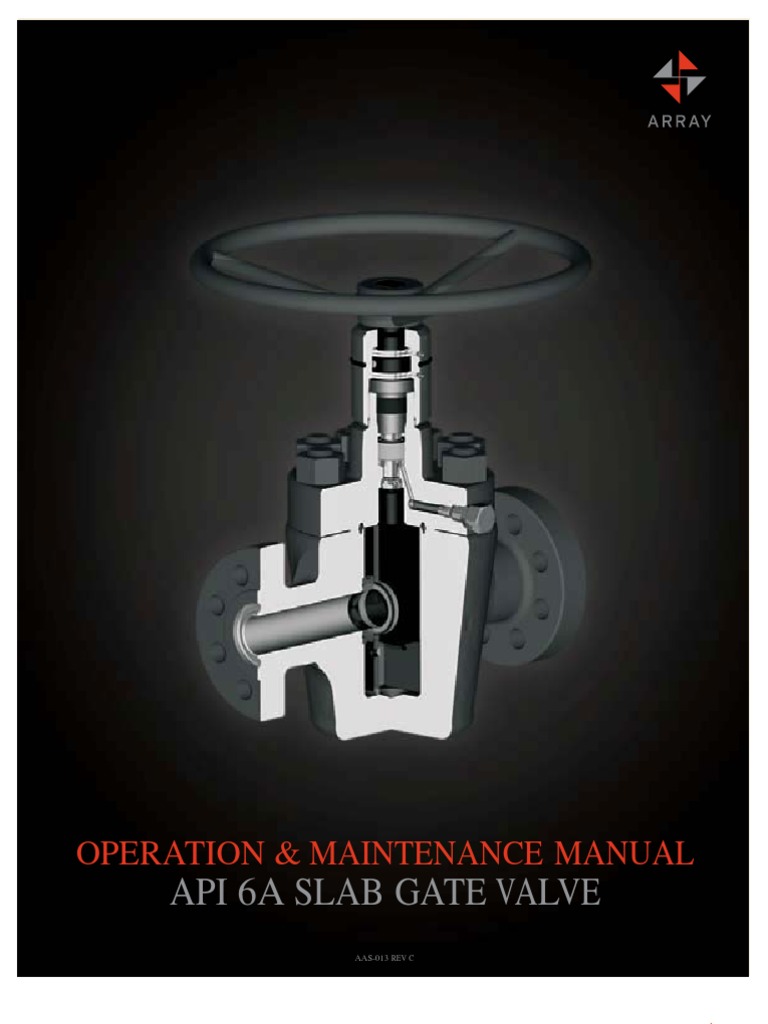 Slab Gate Valve Manual | PDF | Valve | Bearing (Mechanical)