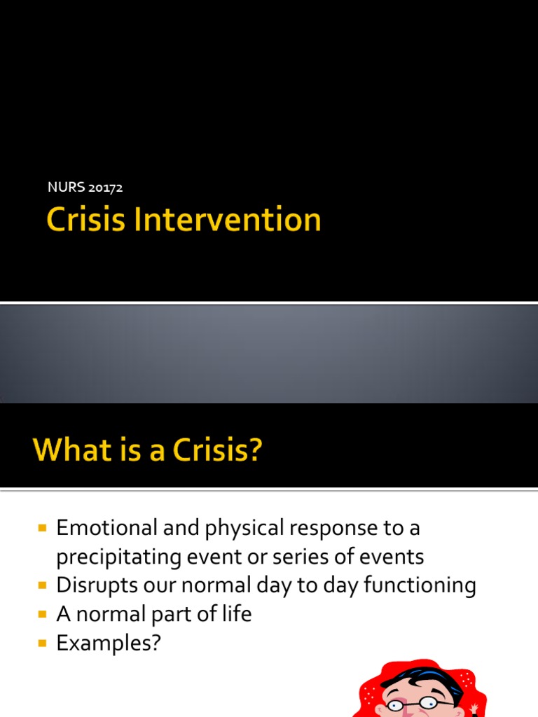 Crisis Intervention Ppt-1 | Coping (Psychology) | Stress (Biology)