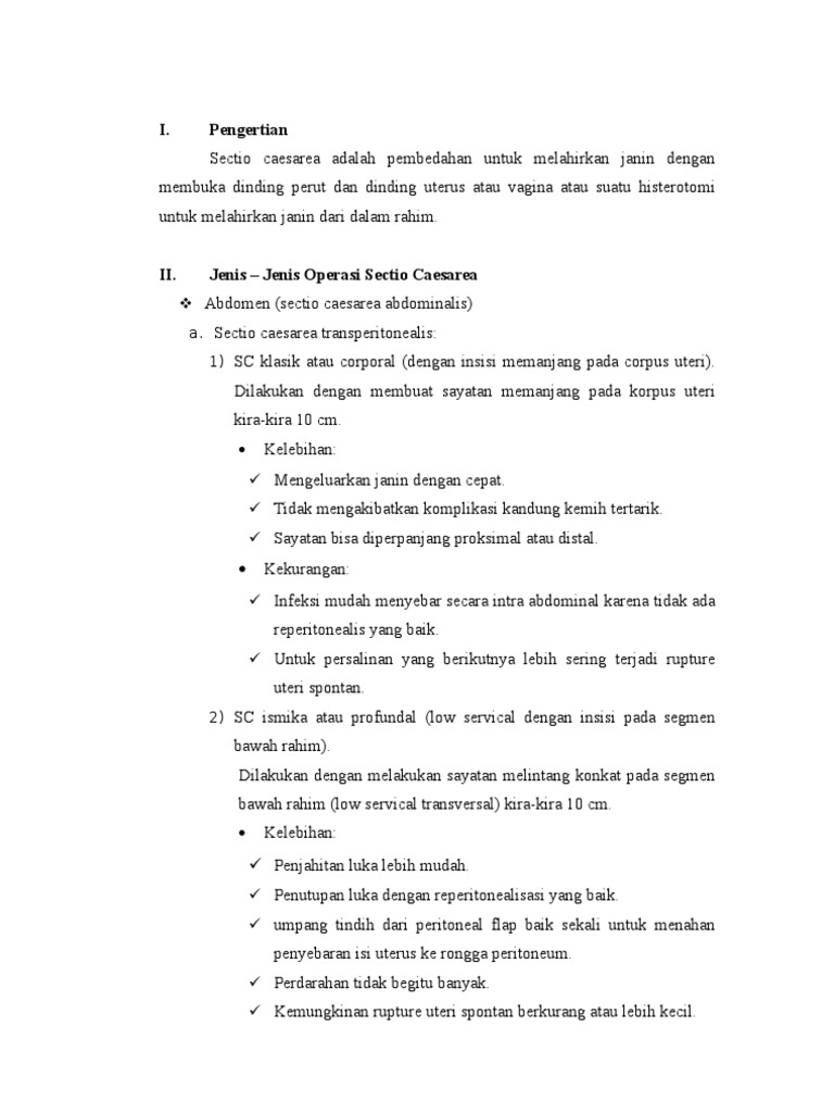 LP Sectio Caesarea | PDF