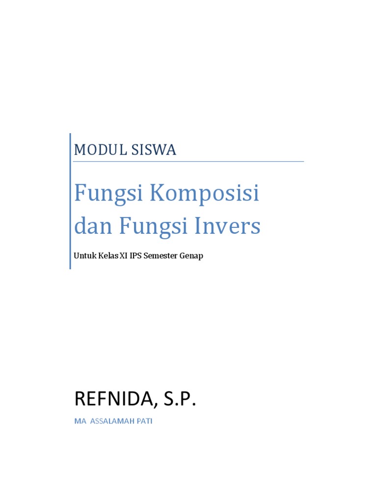 Fungsi Komposisi Invers | PDF