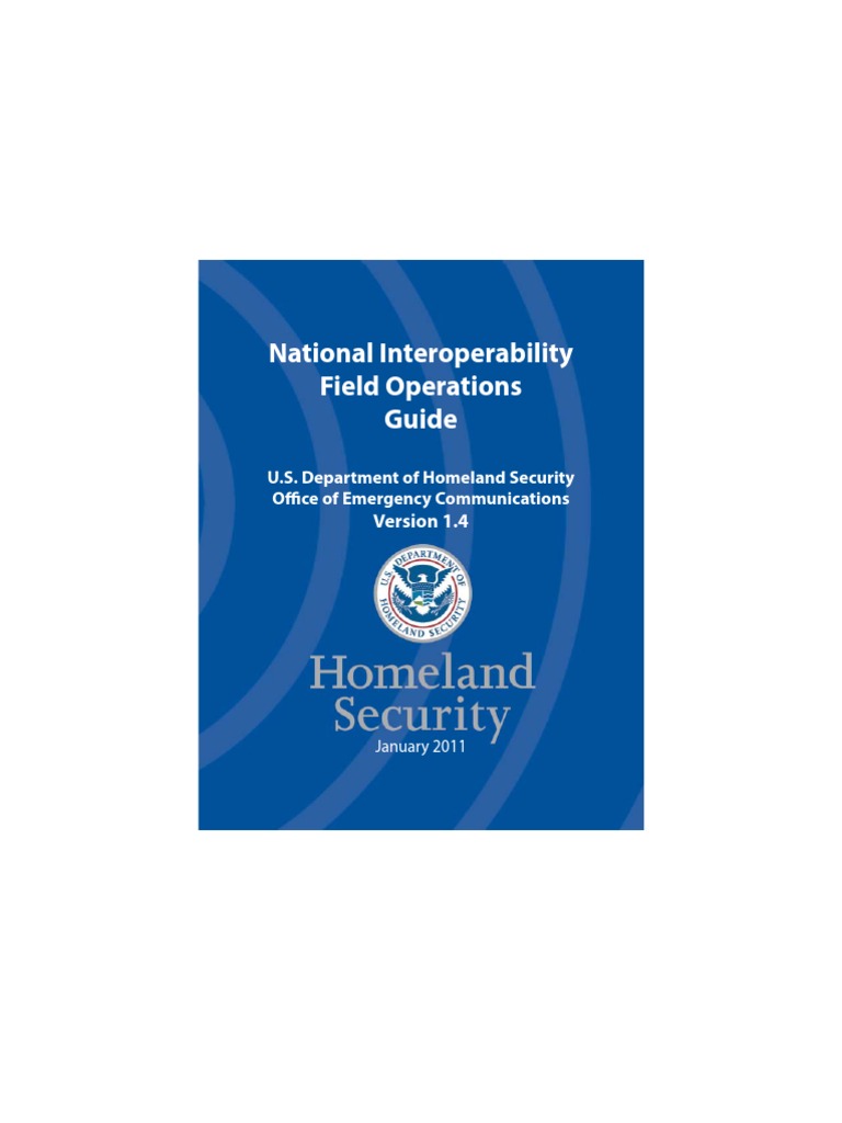 National Interoperability Field Operations Guide | PDF | Federal ...
