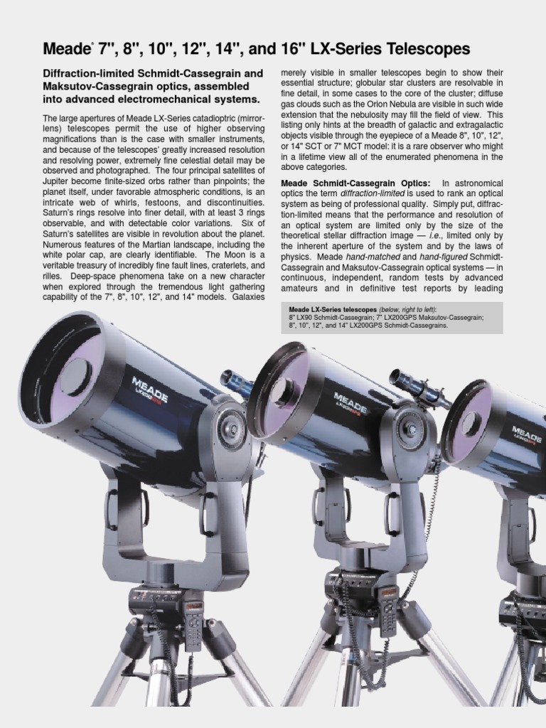 Meade LX Veiw | PDF | Lens (Optics) | Telescope