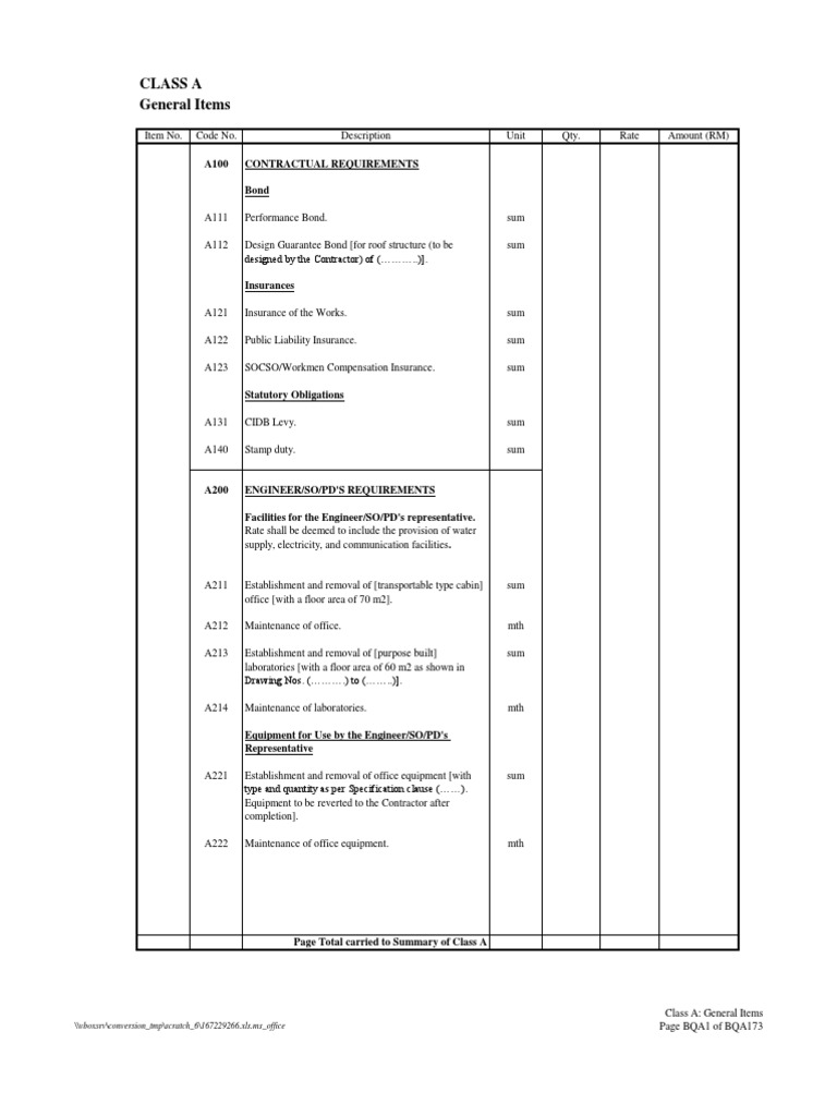 CIDB MyCESMM Library of Standard Descriptions | PDF | Specification (Technical Standard ...