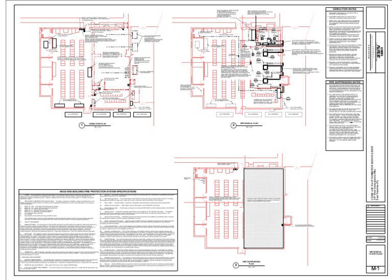 Demolition Notes: Mechanical Plan Demolition Plan | PDF | Duct (Flow ...