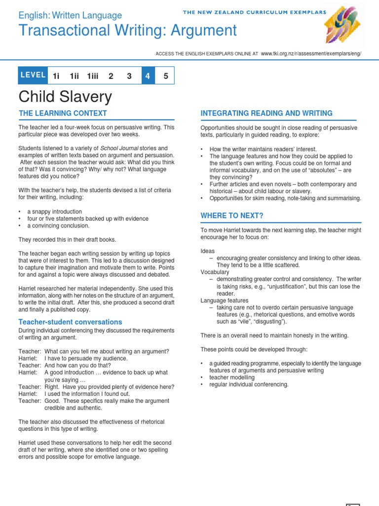 Grade 4 Transactional Writing Guide | PDF | Argument | Persuasion