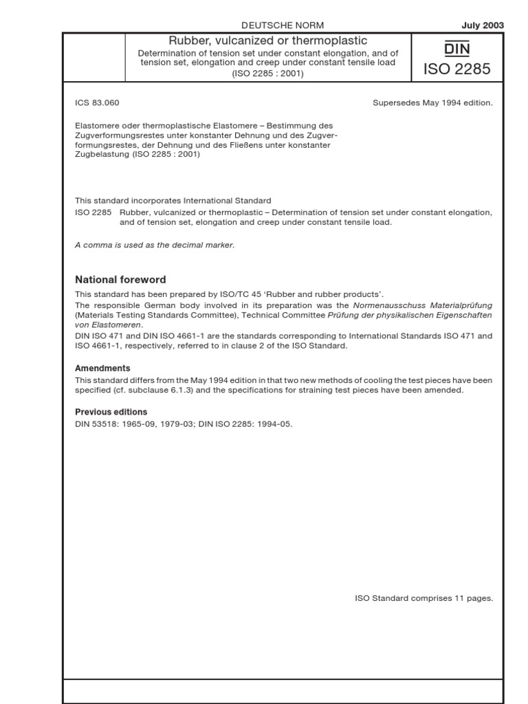 Iso 2285 | PDF