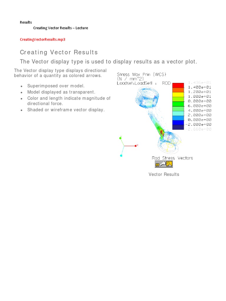 Creating Vector Results in Mechanica | PDF | Euclidean Vector | Icon ...