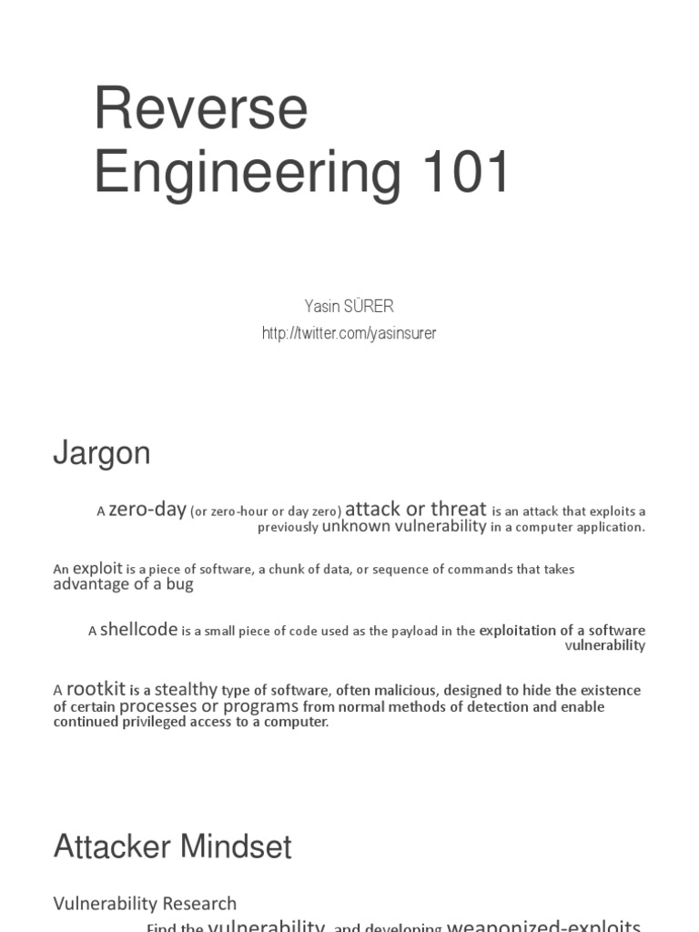 Reverse Engineering 101 | PDF | Android (Operating System) | Malware