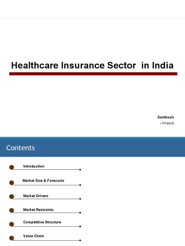 Health Insurance Sector in India | PDF | Insurance | Pharmaceutical ...