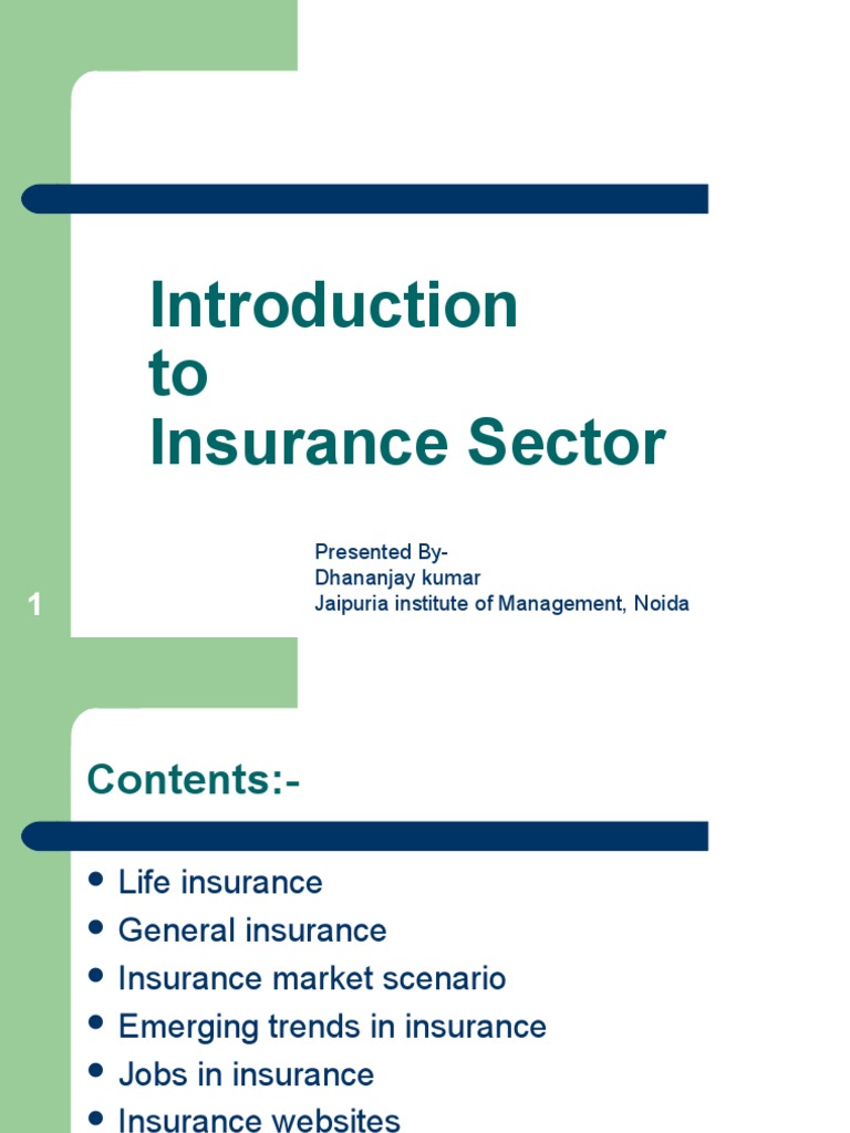 Introduction To Insurance Industry | PDF | Annuity (European) | Insurance