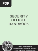 Security Officer Handbook | PDF | Security Guard | Deadly Force