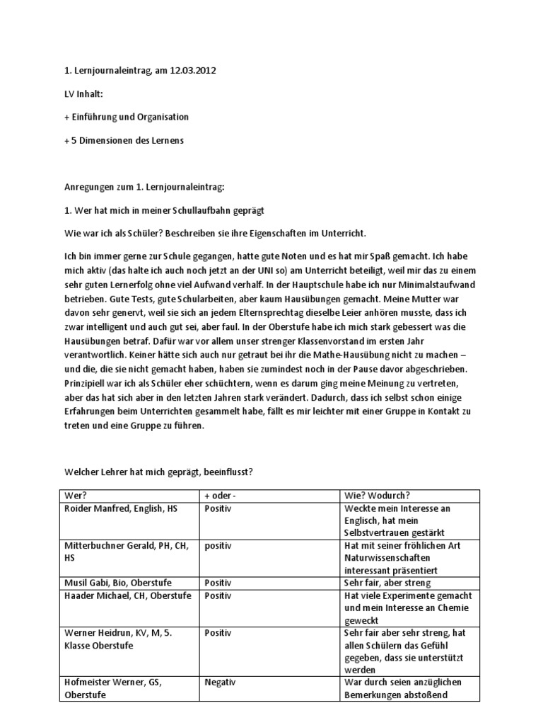 Lernjournal ILS | PDF
