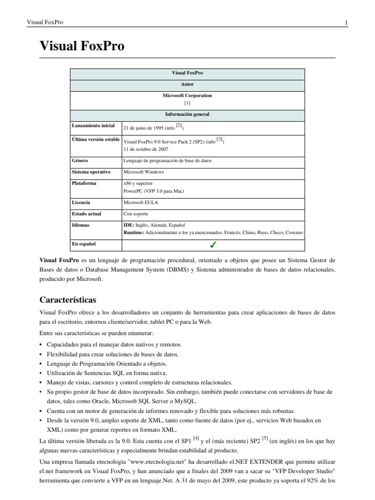 Visual FoxPro | PDF | Microsoft | Informática