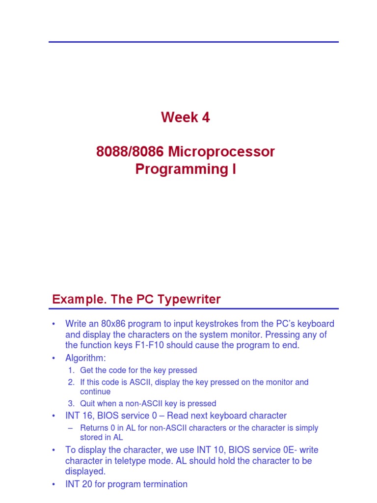 8088.8086 Microprocessor1 | PDF | Binary Coded Decimal | Division (Mathematics)