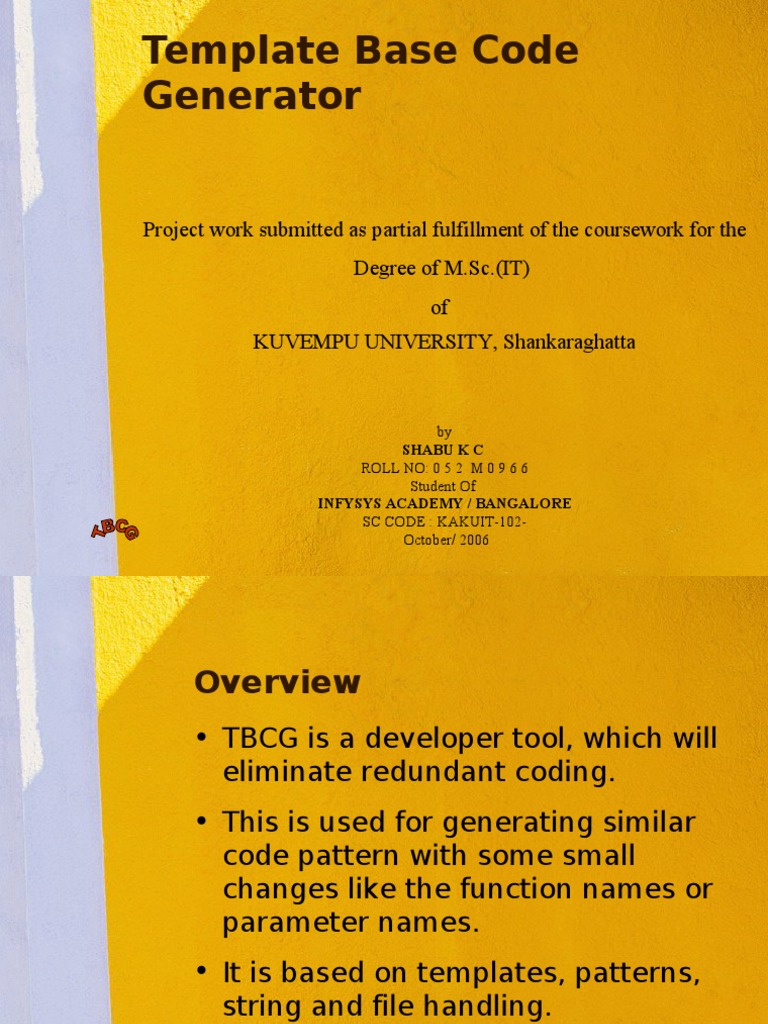 Template Based Code Generator - New | PDF | Computers