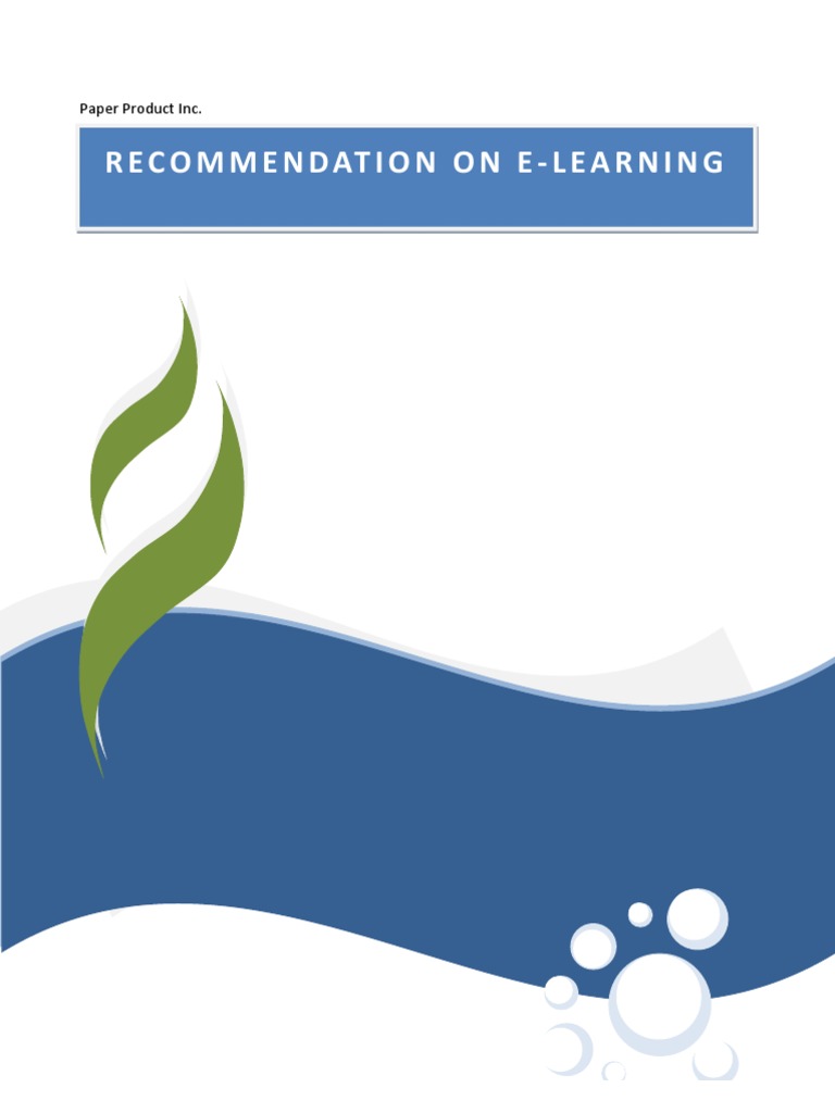 Report On Elearning | PDF | Educational Technology | Cognition