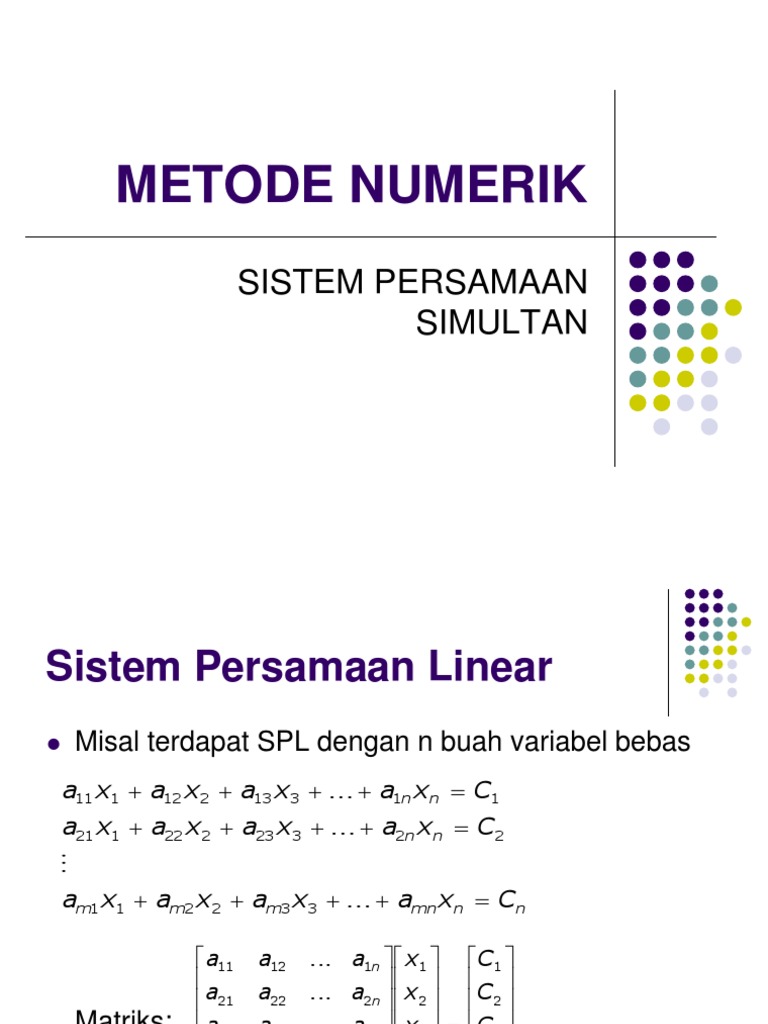 4 Sistem Persamaan Simultan | PDF