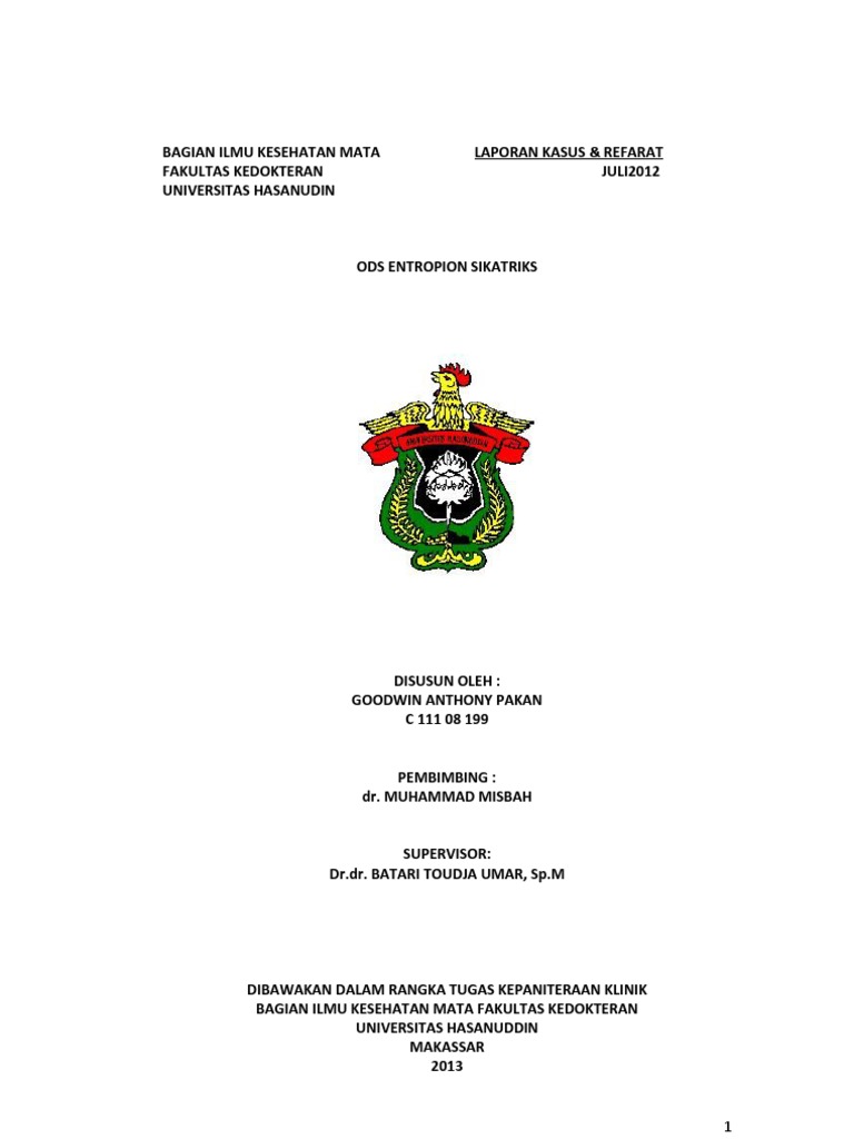 Laporan Kasus Mata Entropion | PDF