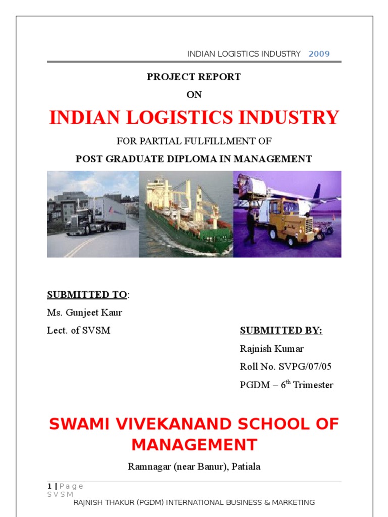 Overview of Indian Logistics Industry | PDF | Logistics | Warehouse
