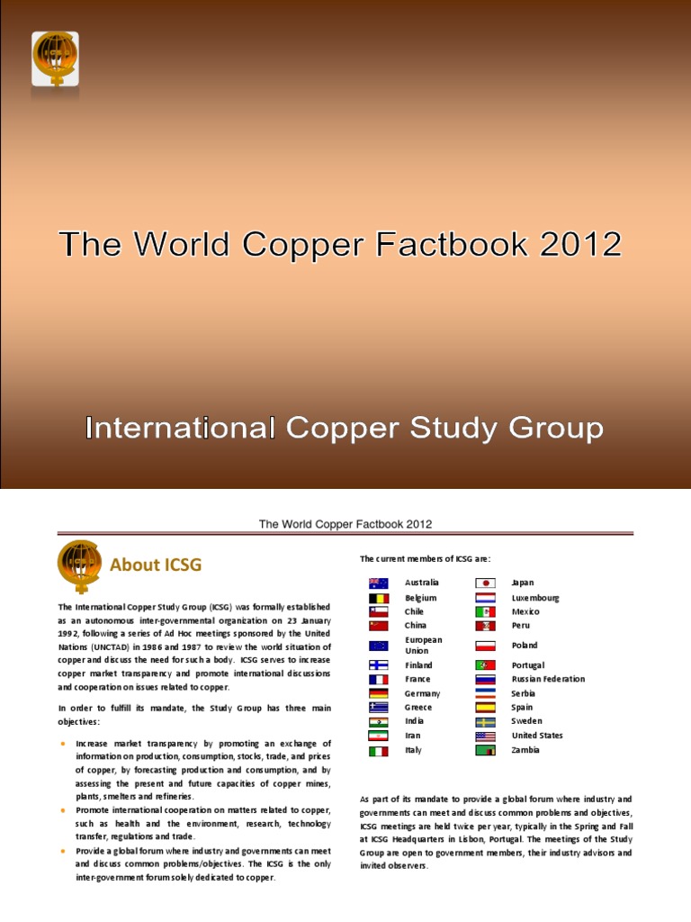 2012 World Copper Factbook | PDF | Copper | Scrap