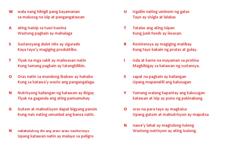 Wastong Nutrisyon | PDF