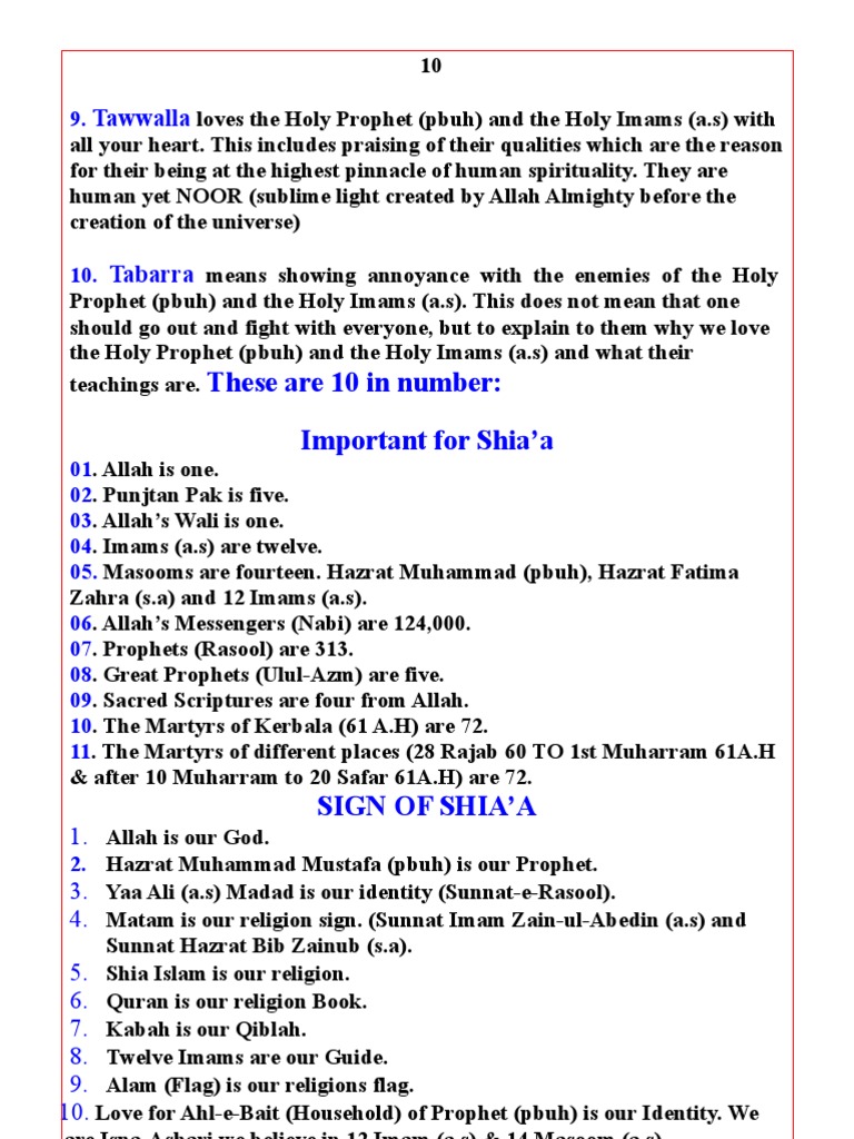 The Book of Basic Shia Religious For Children 2. 10 To 25 | PDF ...