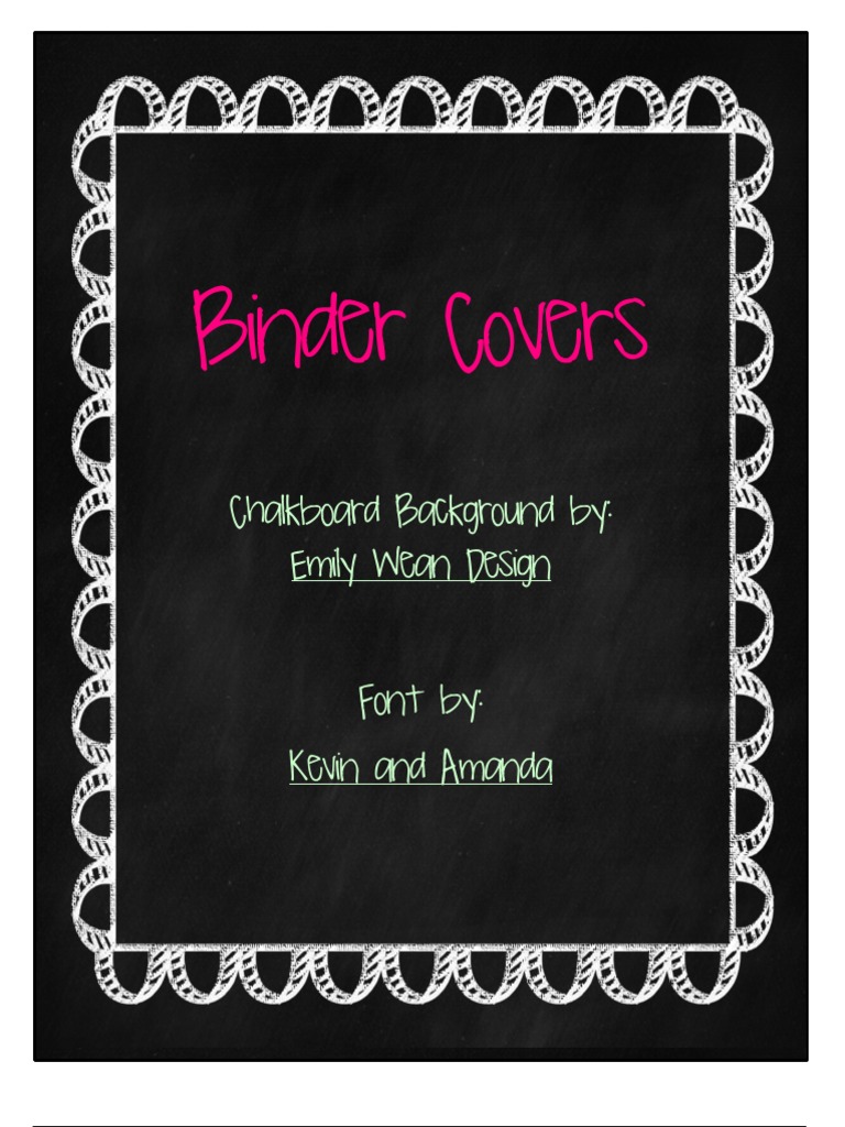 Binder Covers for Common Core Subjects | PDF