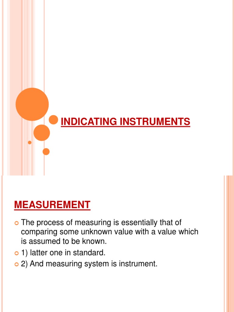 Indicating Instruments | PDF | Inductor | Accuracy And Precision