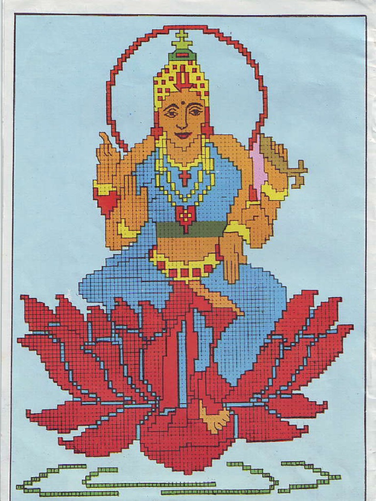Indian Deity Cross Stitch Designs Booklet - Part 2 | PDF