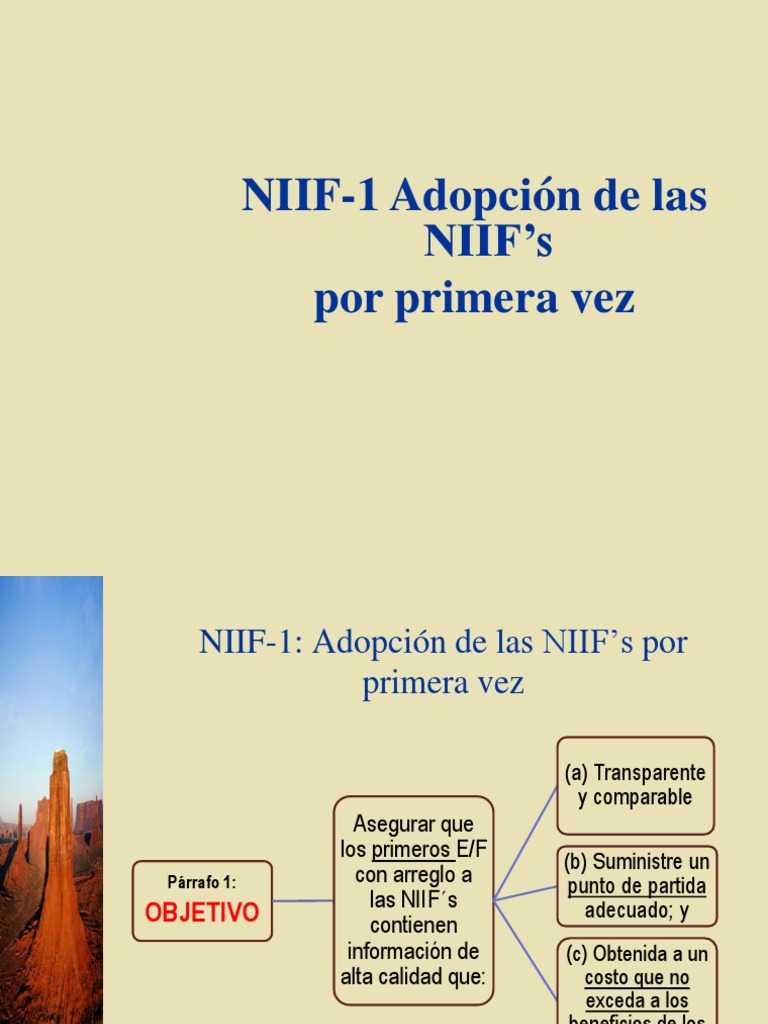 NIIF 1 Adopción Por Primera Vez | PDF | normas internacionales de ...