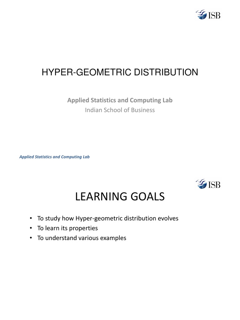 Hypergeometric Distribution | PDF | Probability Distribution ...