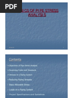 Basics of Pipe Stress Analysis | PDF | Pipe (Fluid Conveyance) | Stress (Mechanics)