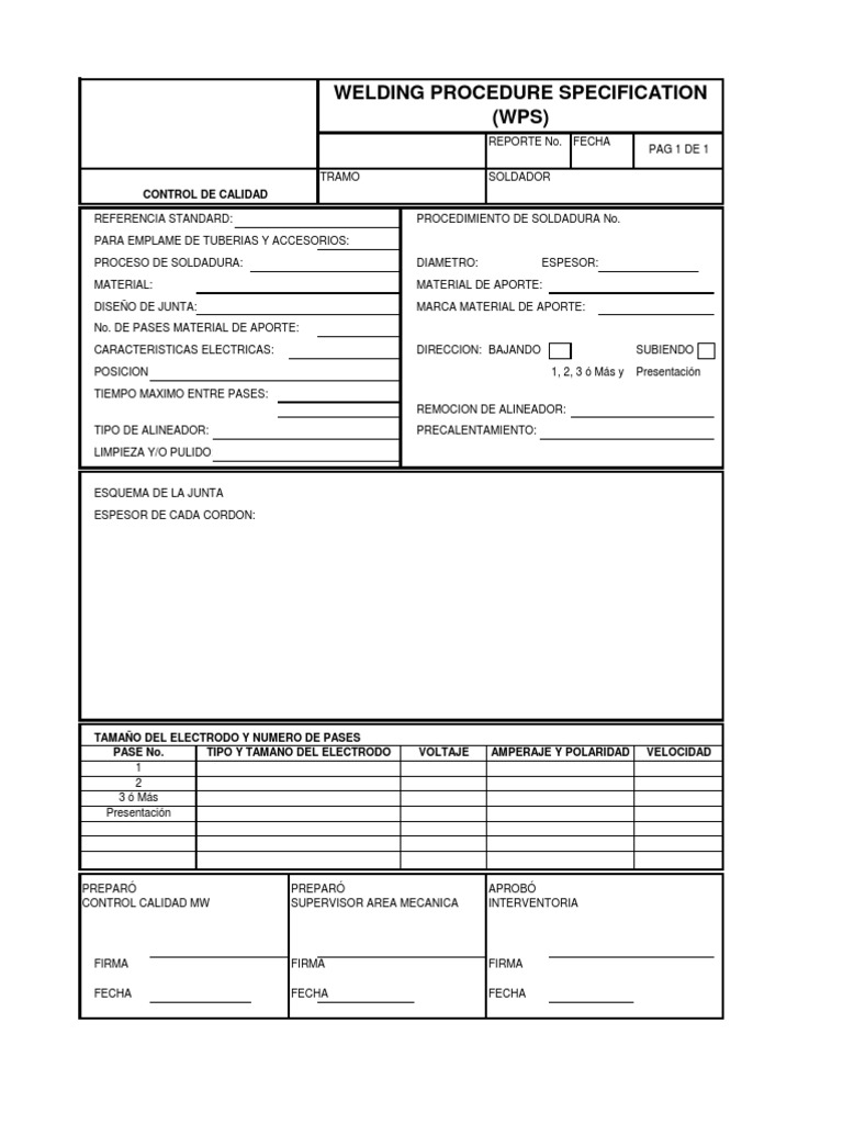 Formato Wps PQR WPQ | PDF | Soldadura | Construcción