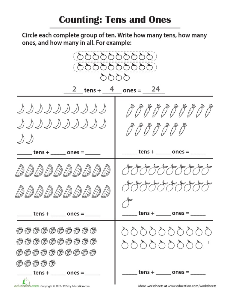 Counting Tens and Ones | PDF