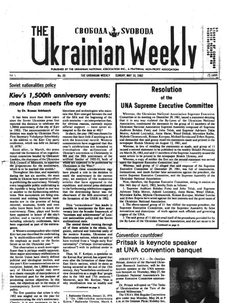 The Ukrainian Weekly 1982-20 | PDF | Ukraine | Soviet Union