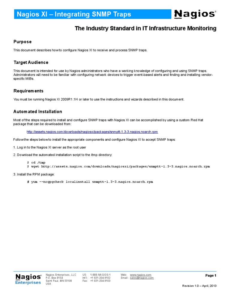 Integrating SNMP Traps With XI | PDF | Server (Computing) | Firewall (Computing)