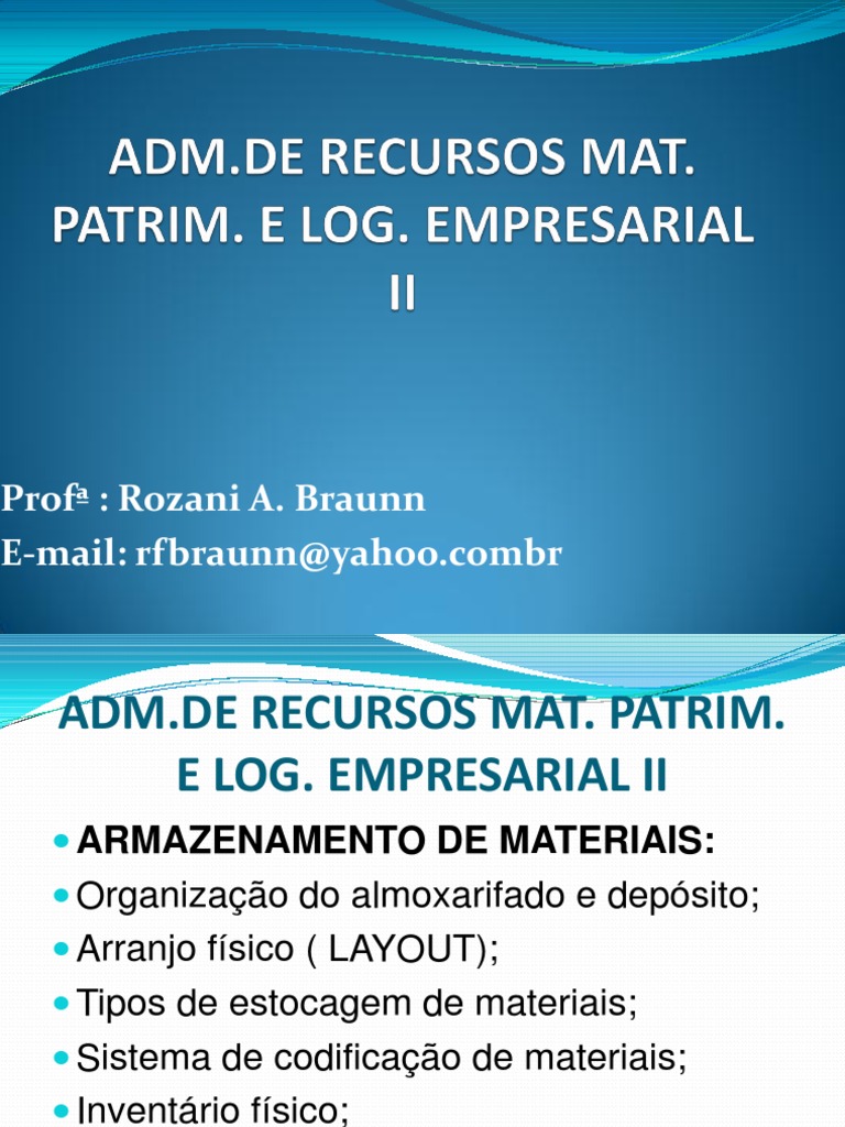 Adm | PDF | Paleta | Armazém