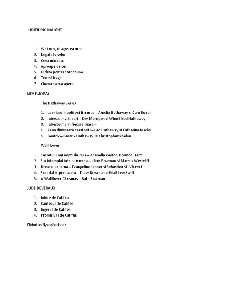 Titlu Carti JUDITH MC NAUGHT, Lisa | PDF