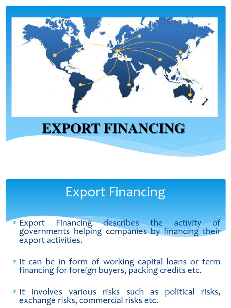 Export Financing (Final) | Factoring (Finance) | Credit (Finance)