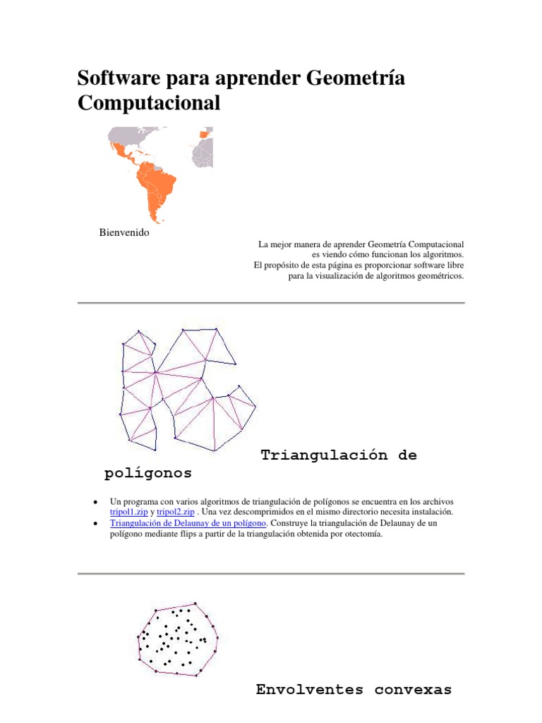 Software para Aprender Geometría Computacional | PDF | Zip (formato de ...