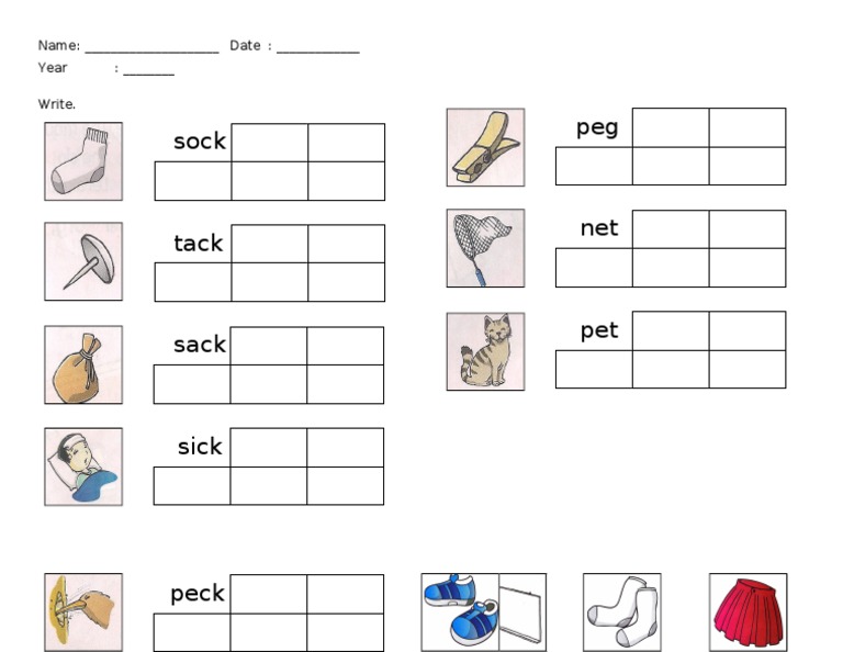 Sock Peg: Name: - Date: - Year: - Write | PDF | Social Science | Home ...