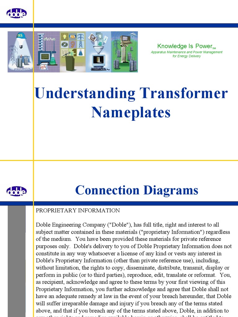 Understanding Transformer Nameplates DOBLE | PDF | Transformer ...