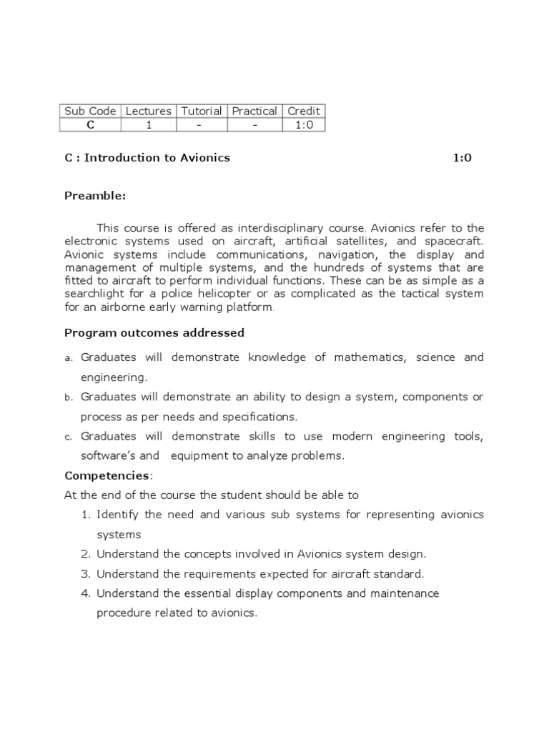 Avionics | PDF | Avionics | Engineering