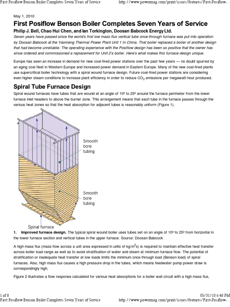 7 Years of Service for First Posiflow B | PDF | Boiler | Power Station