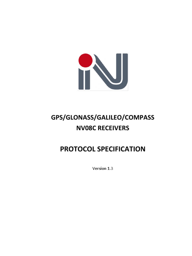 NV08C NMEA Protocol Specification V13 ENG 1 | PDF | Global Positioning System | Navigation