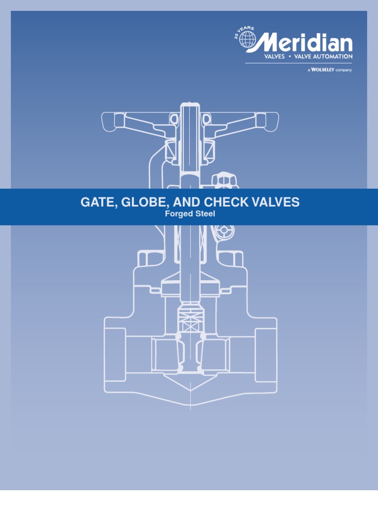 Meridian Gate Globe Check | PDF | Valve | Screw