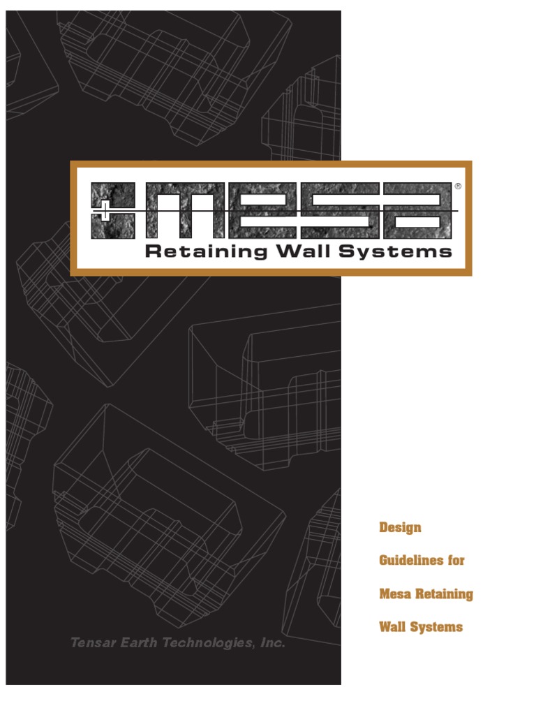 Retaining Geogril Wall | PDF | Geotechnical Engineering | Concrete